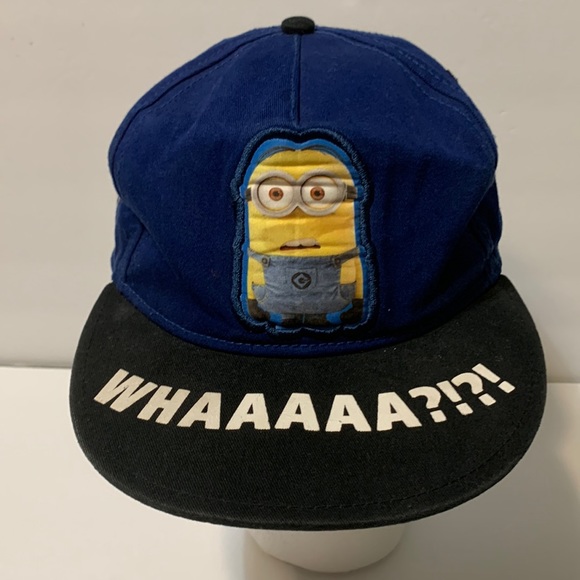 Universal | Accessories | Minion Baseball Hat Cap Blue And Black Snap ...